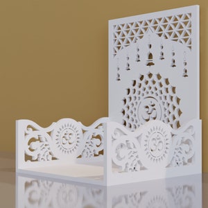 Mandir With Om Design for Home and Office | Temple Design Cutting Pooja ...