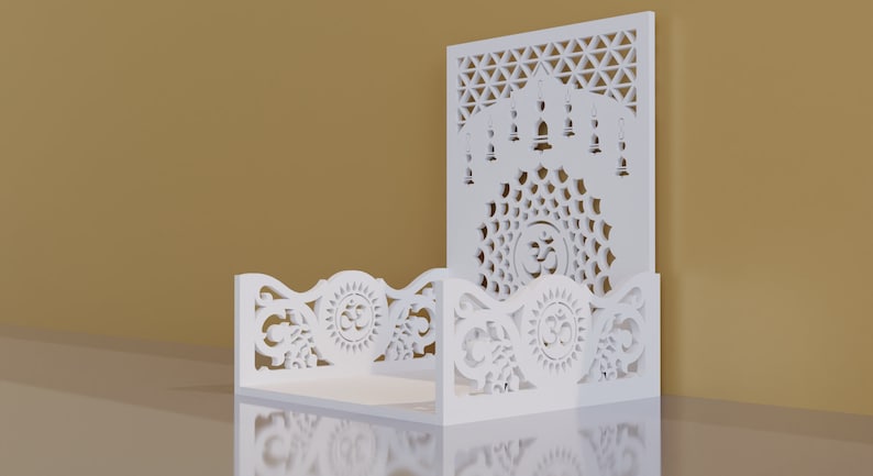Mandir With Om Design for Home and Office | Temple Design Cutting Pooja ...