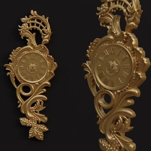 Antique Wall Clock 3D STL Files: CNC Decorative Designs - Etsy
