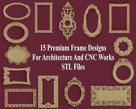 3d Frames STL File Collection for CNC Machine & Architectural - Etsy