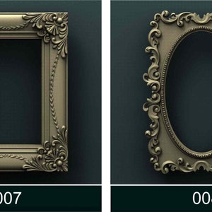 3D Artcam Relief and STL File for CNC Machine | Decorative Wall Frames ...