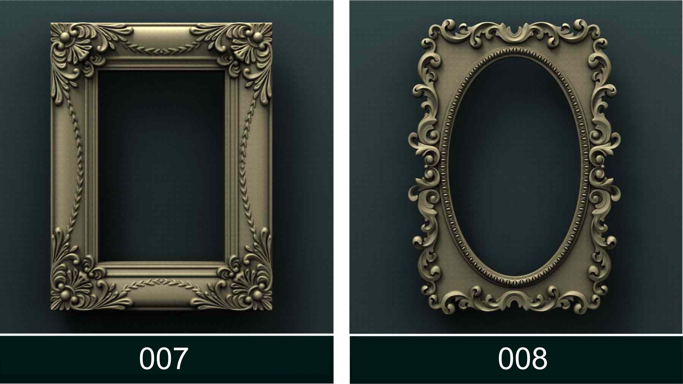 3D Artcam Relief and STL File for CNC Machine | Decorative Wall Frames ...