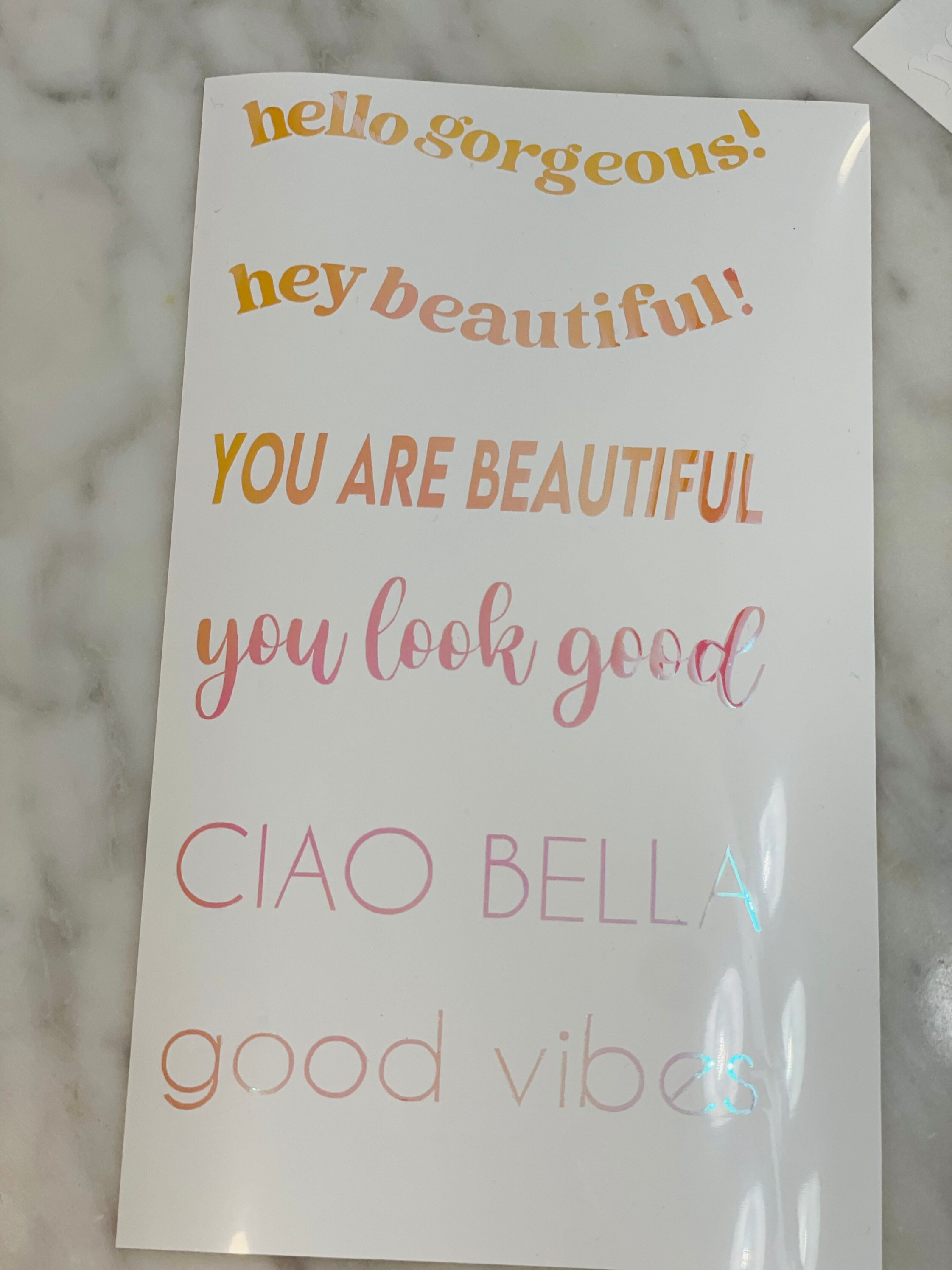 Car Mirror Decal You Look Good Car Mirror Sticker Rear View - Etsy