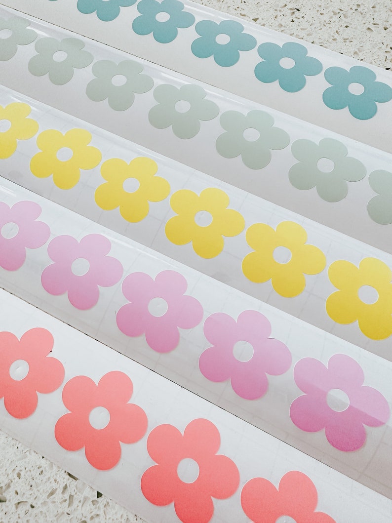 Retro Flower Decal, Retro Flower Car Decal, Daisy, Daisy Flower Water ...