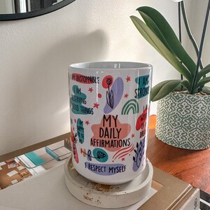 Daily Affirmations Coffee Mug for Office Positive Affirmation for Best ...