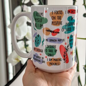 Daily Affirmations Coffee Mug for Office Positive Affirmation for Best ...