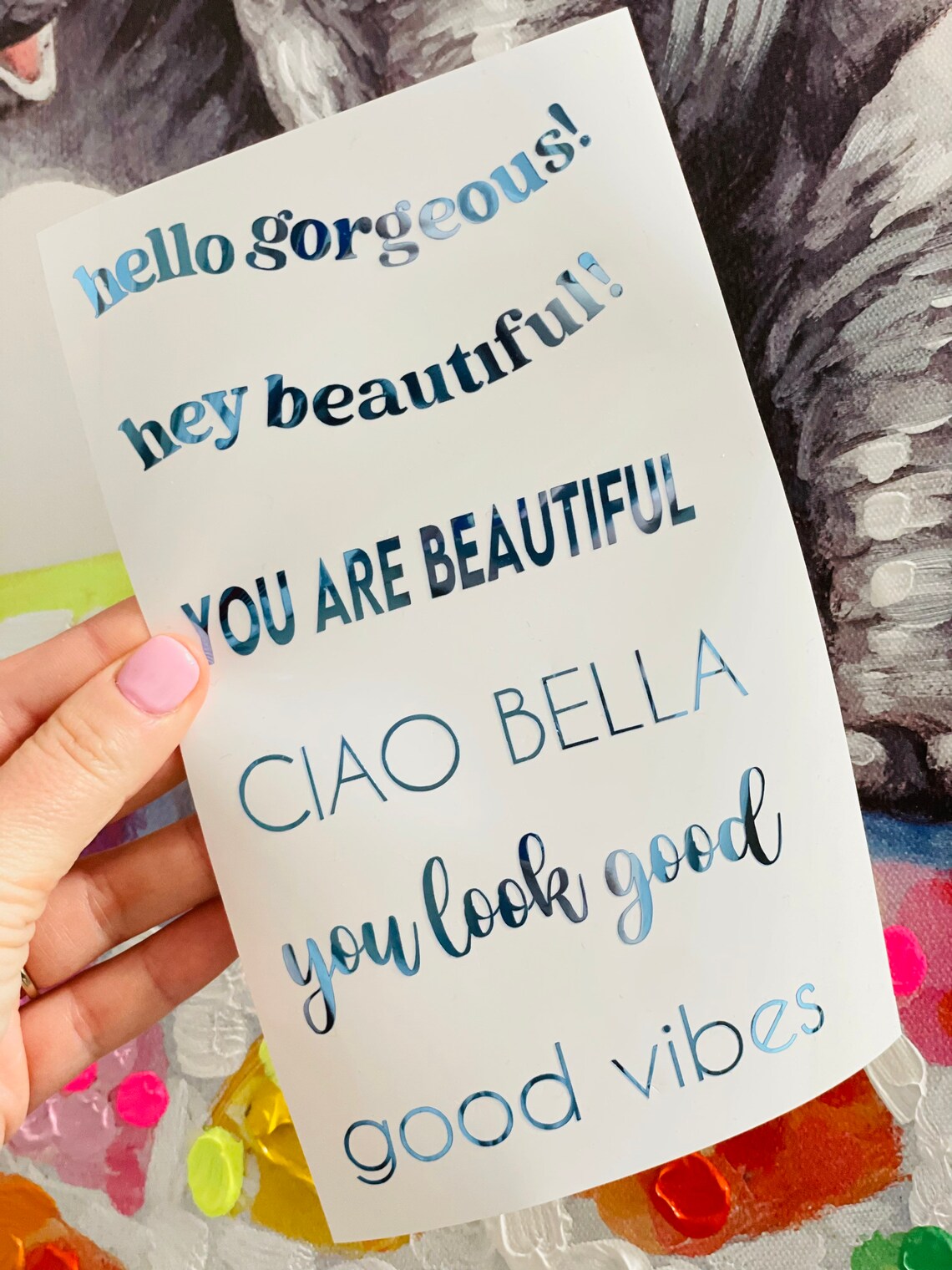 Car Mirror Decal You Look Good Car Mirror Sticker Rear View | Etsy