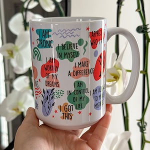 Daily Affirmations Coffee Mug for Office Positive Affirmation for Best ...