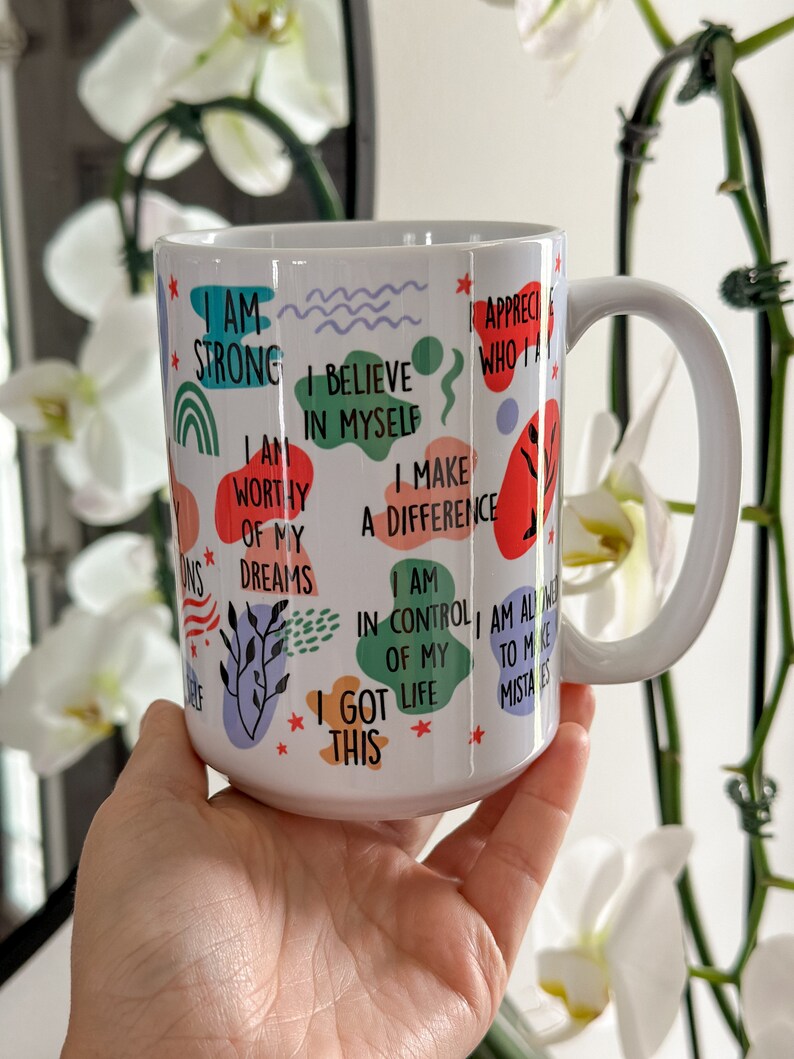 Daily Affirmations Coffee Mug for Office Positive Affirmation for Best ...