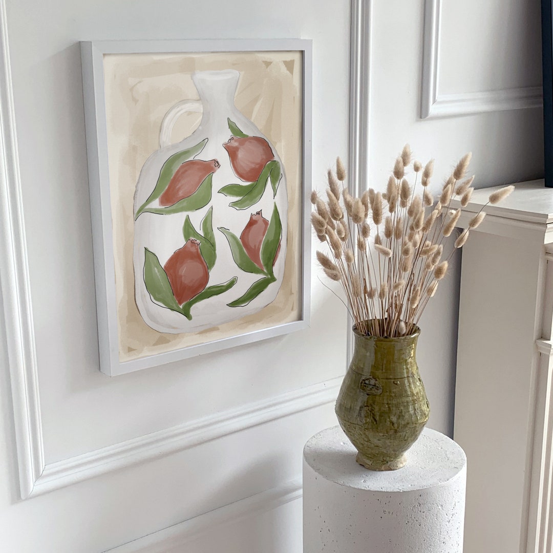 Aegean Jug II Framed Modern Art Print, Minimal Art Print, Abstract Art ...