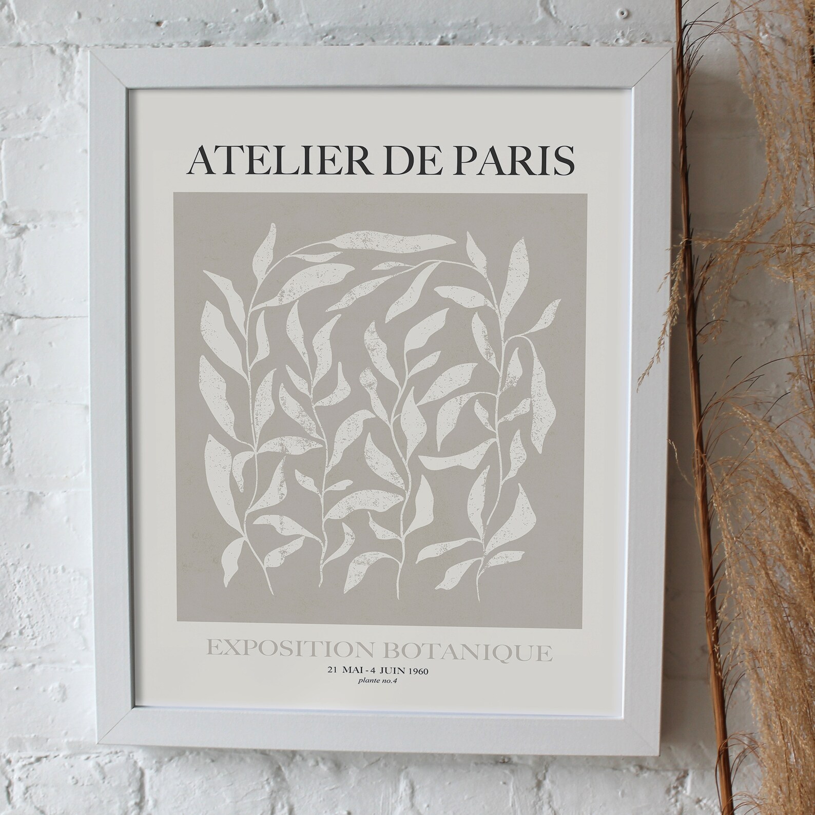 Atelier De Paris Framed Modern Art Print, Minimal Art Print, Abstract ...