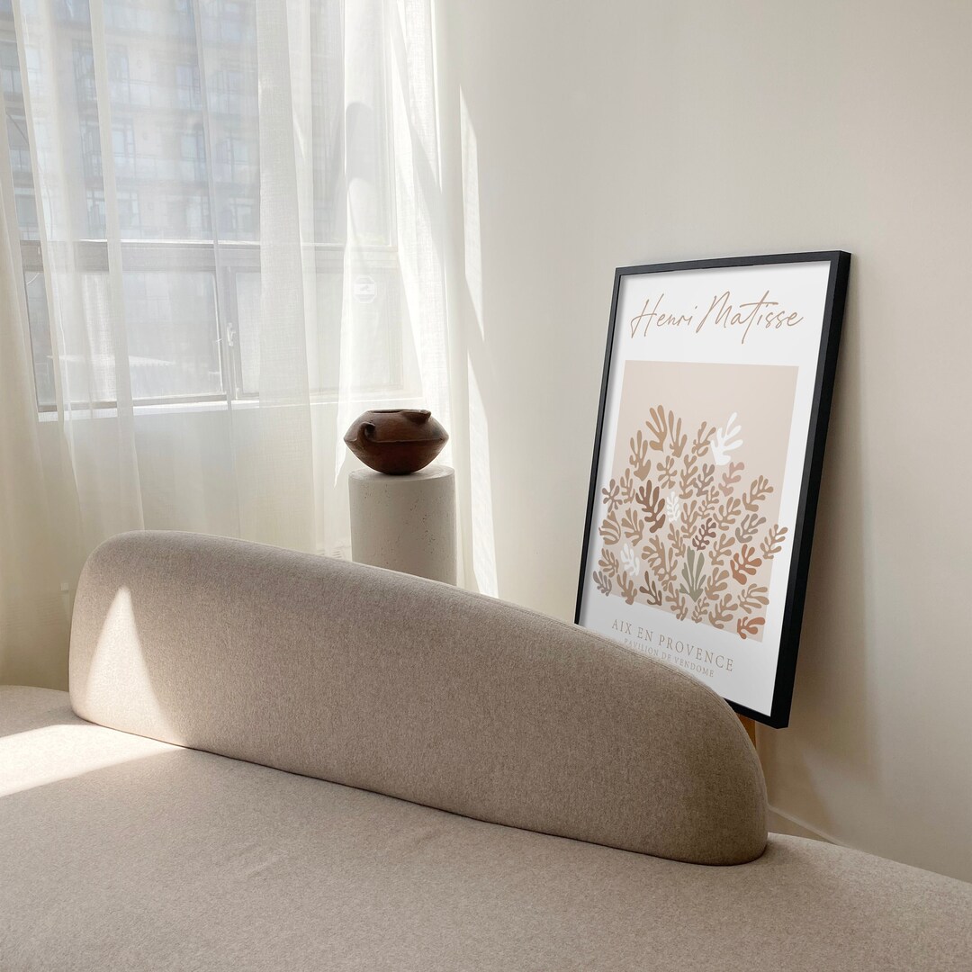 Matisse Cream Framed Modern Art Print, Minimal Art Print, Abstract Art ...