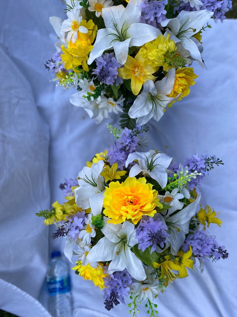 Spring Cemetery Vase Inserts X2 Cemetery Decorations Grave - Etsy