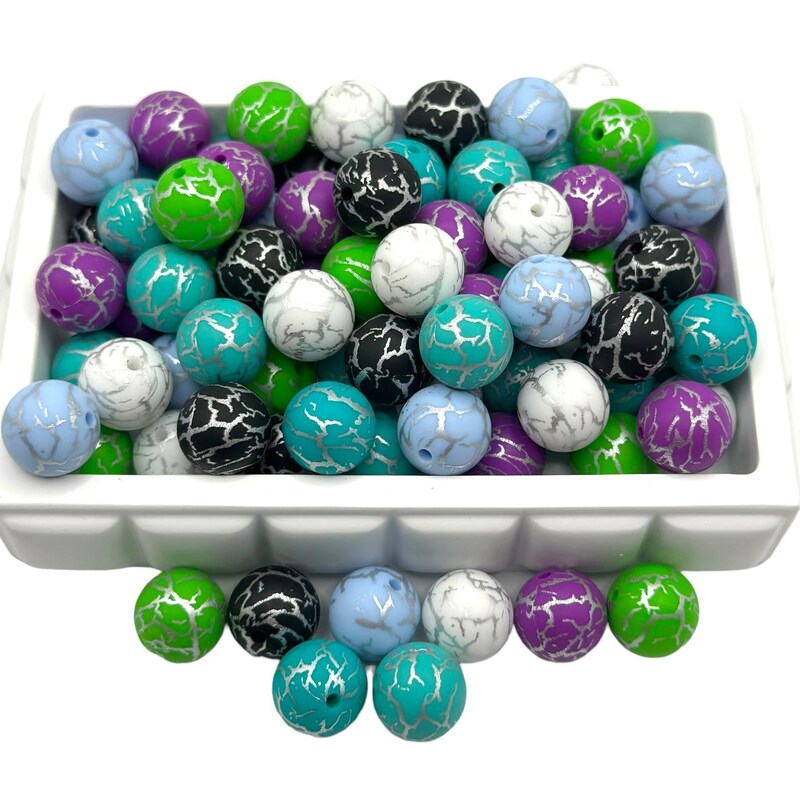 Marble Silicone Bead - Etsy