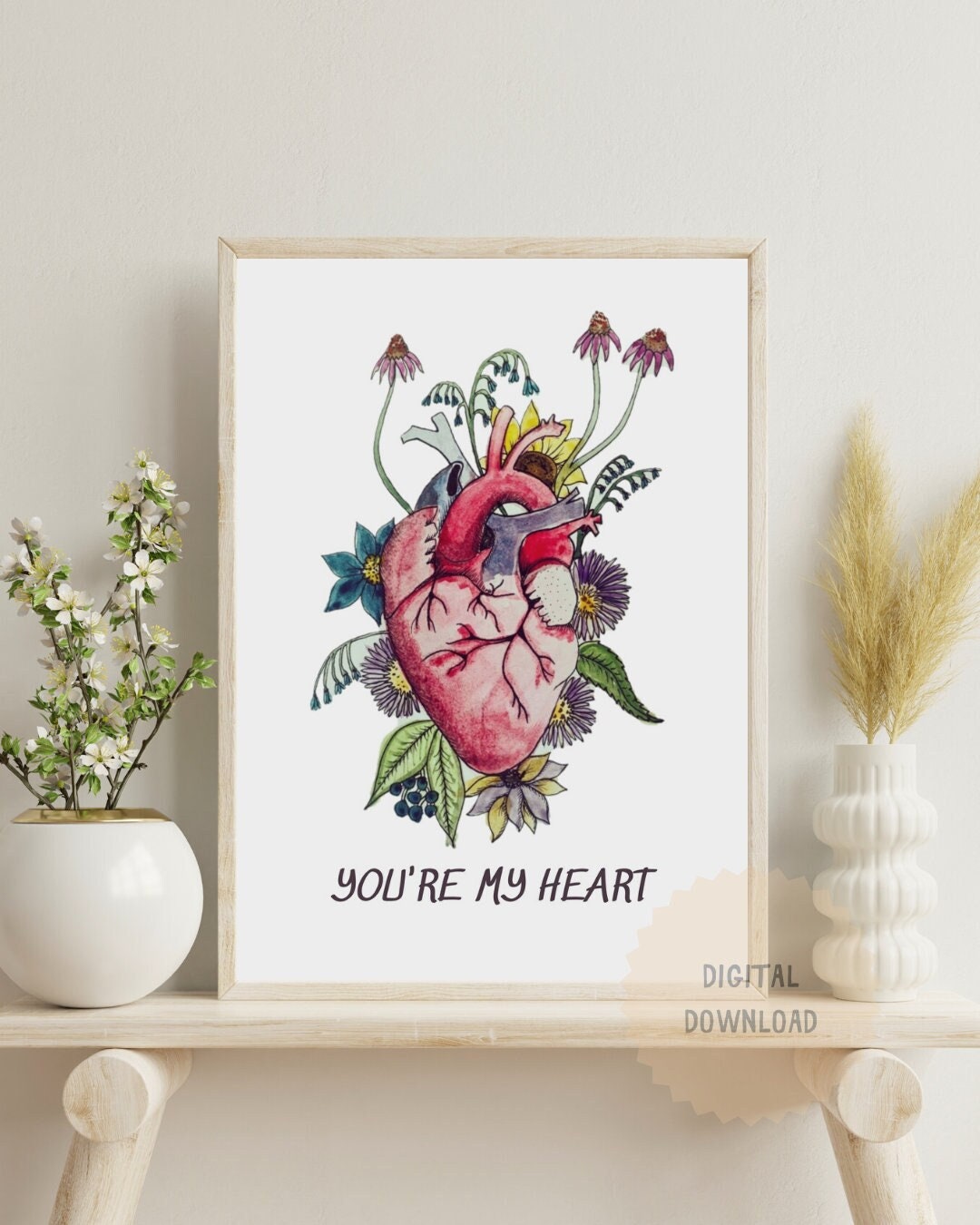 Valentines Day Gift, Aesthetic You're My Heart, Valentines Day Heart ...