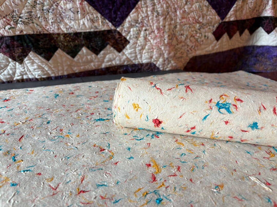 Nepali Lokta Paper | Confetti • 5 Colors to Choose From • Textured ...
