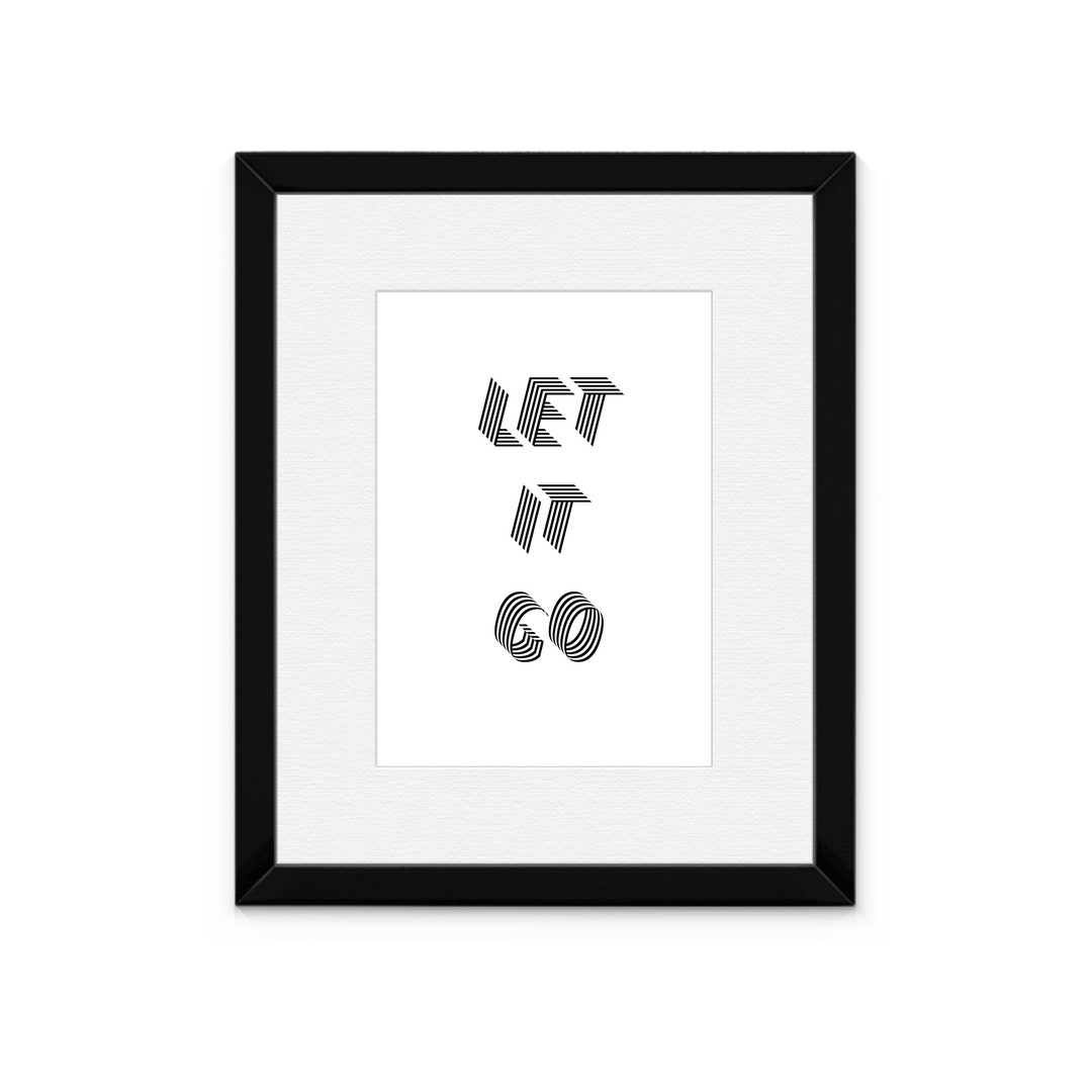Let It Go -wall Art - Etsy