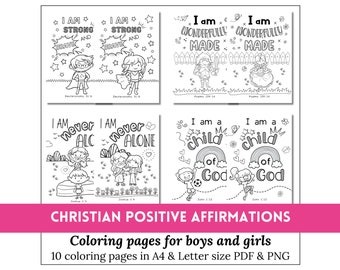 12 Bible Verse Coloring Pages for Kids. Printable Scripture Coloring Pages for Home, Sunday ...