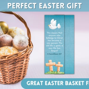 Easter Christian Bookmarks With Bible Verses | Easter Gifts and Basket ...