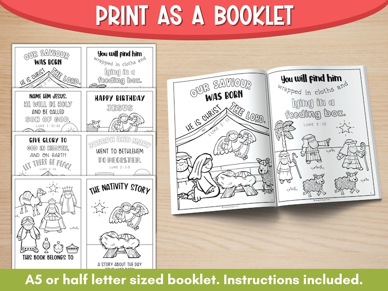 Nativity Colouring Pages Nativity Colouring Booklet Nativity Story ...