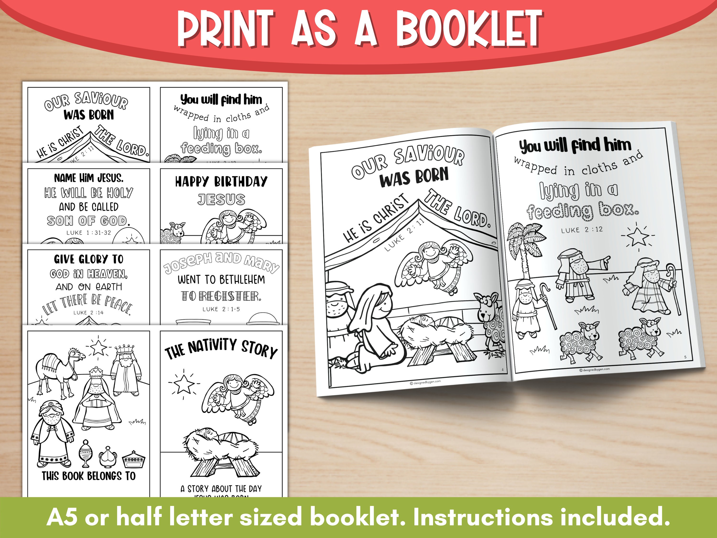 Nativity Colouring Pages | Nativity Colouring Booklet | Nativity Story ...