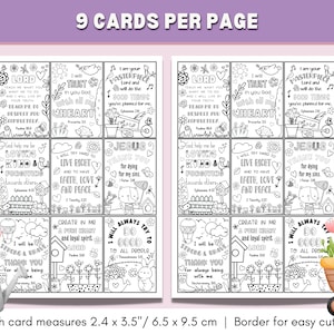 18 Coloring Scripture Cards for Kids | Printable Scripture Cards ...