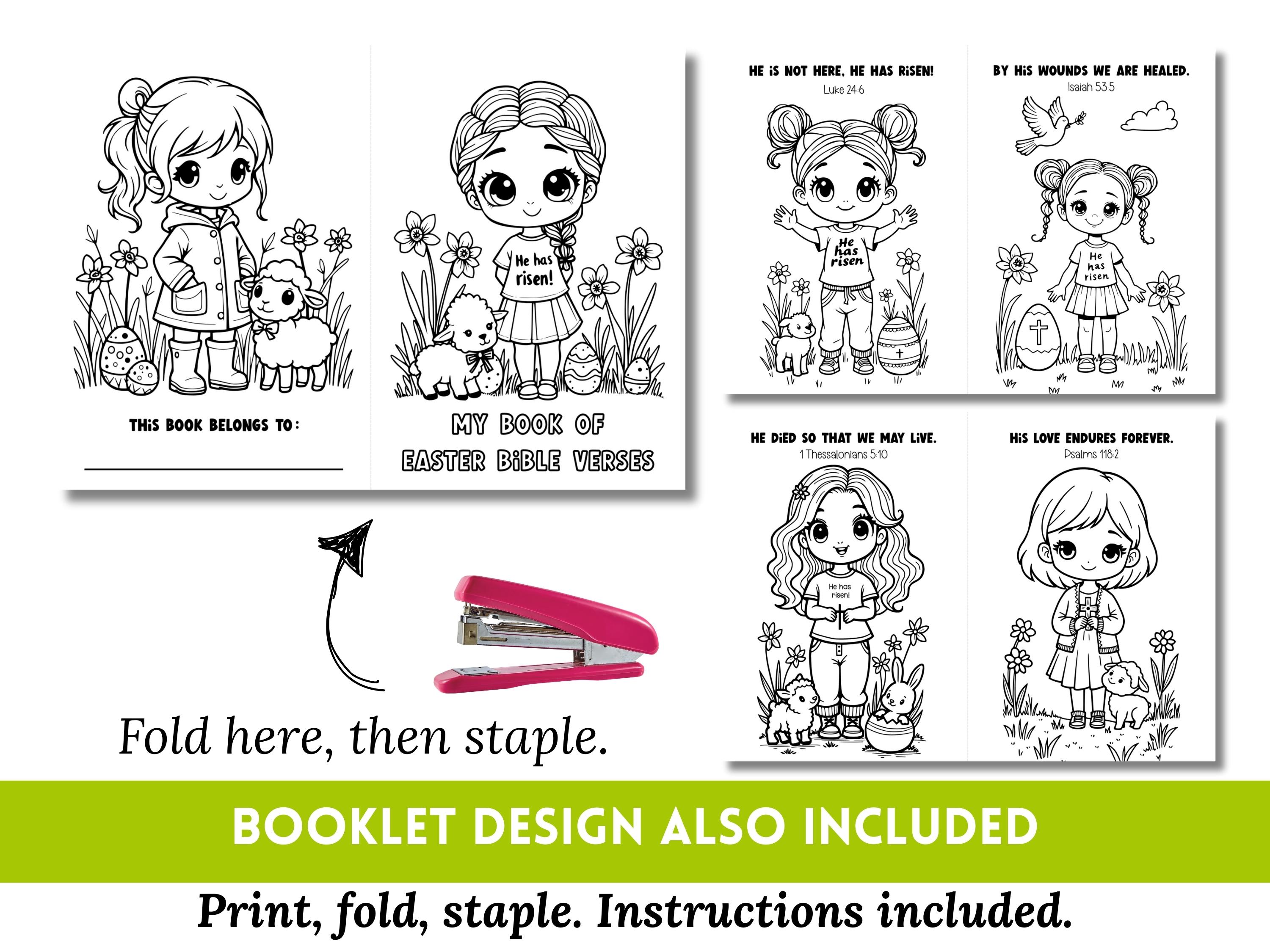 Christian Easter Coloring Pages – 20 Printable Bible Verse Pages for ...