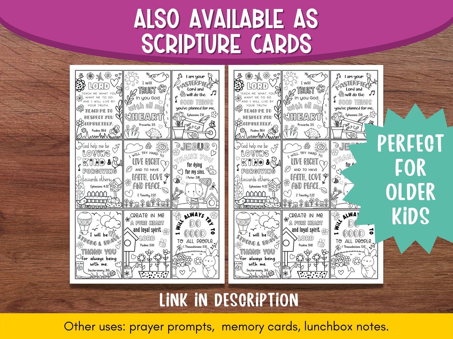 18 Bible Verse Colouring Pages for Kids | Printable Scripture Colouring ...