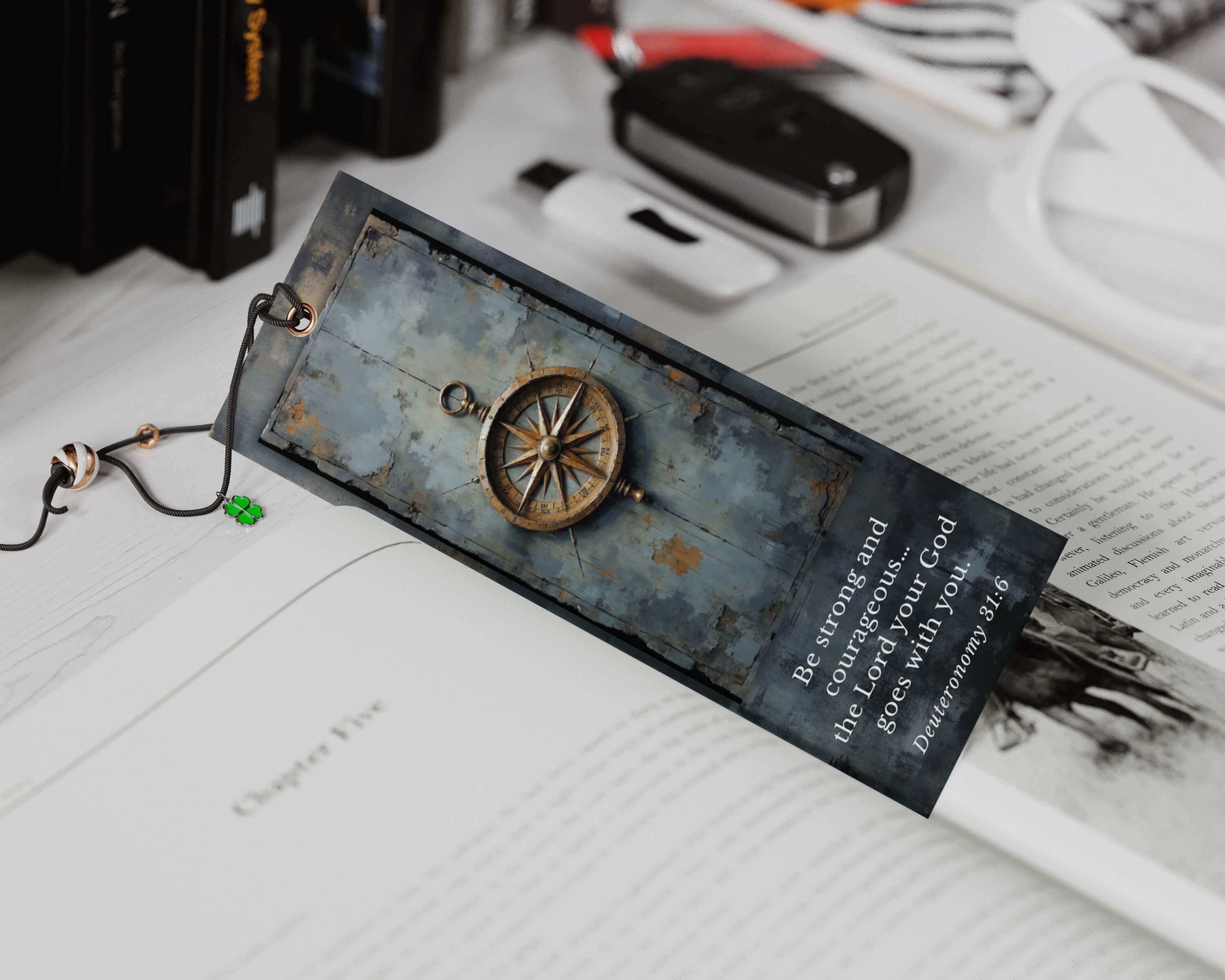 Strength & Courage Scripture Bookmarks for Men, Printable Christian ...