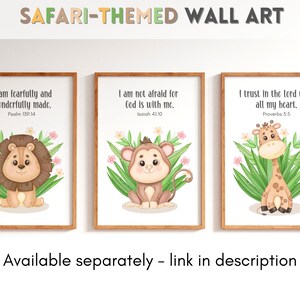Christian Bookmarks for Kids - Safari Themed Bible Verse Bookmarks - Etsy
