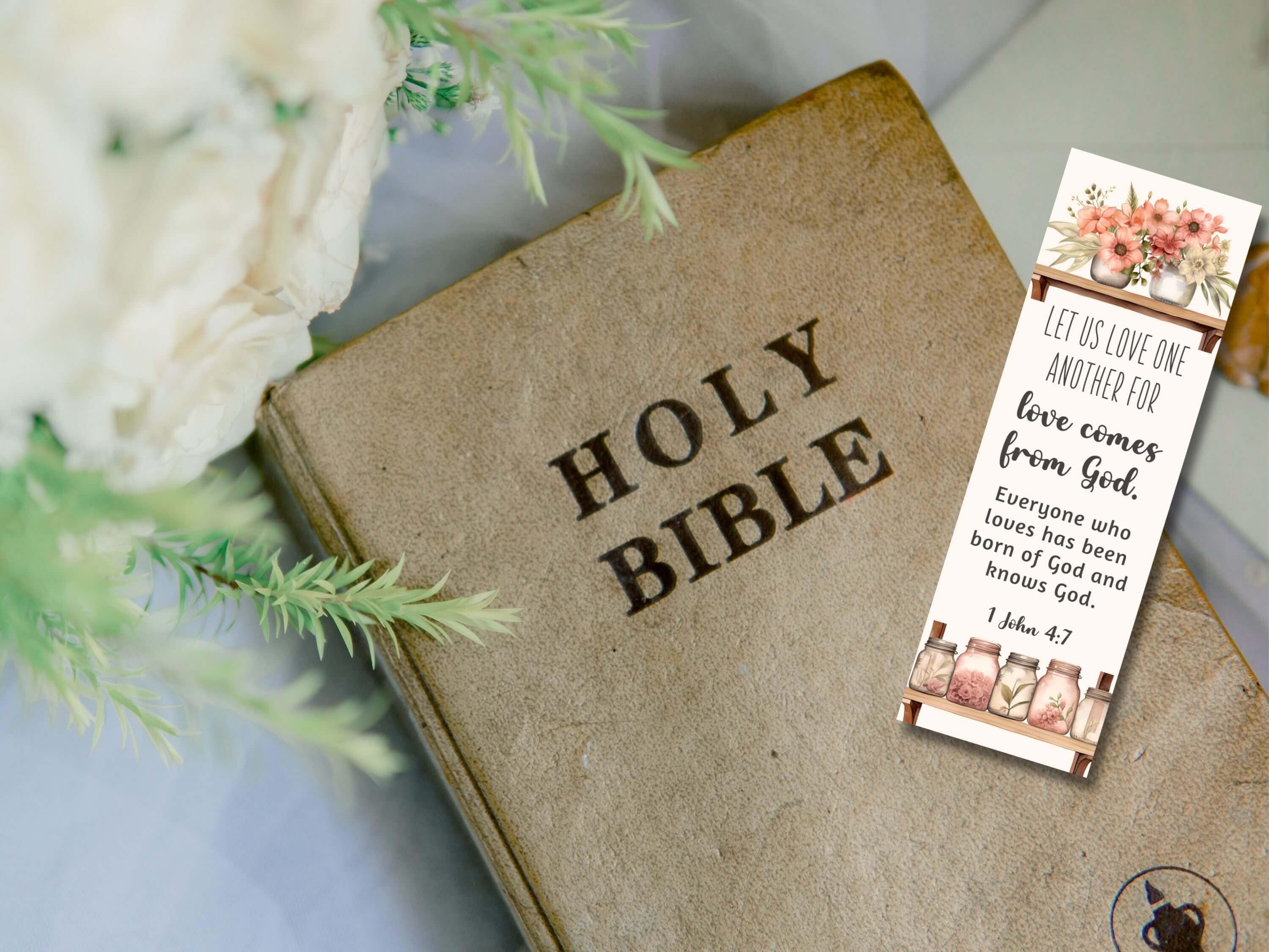 Bible Verse Bookmarks | Printable Love Bookmarks | Valentine Scripture ...