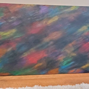 Abstract Canvas Painting. Colors Customized, Handmade to Order. - Etsy