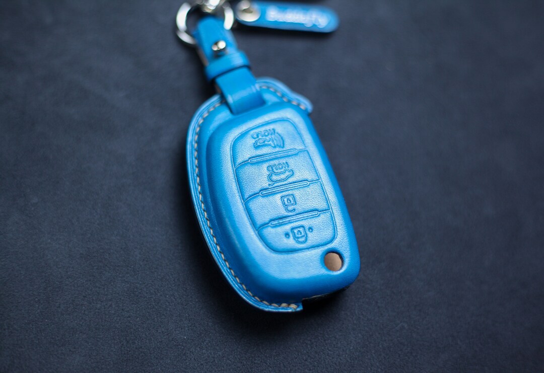 For Hyundai Flip Key Leather Cover Tucson Sonata Elantra Mistra Solaris ...