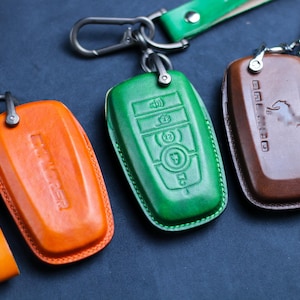 Cover for Bronco 2021 2022 Leather Key Fob Cover Case 2025 Bronco Sport ...