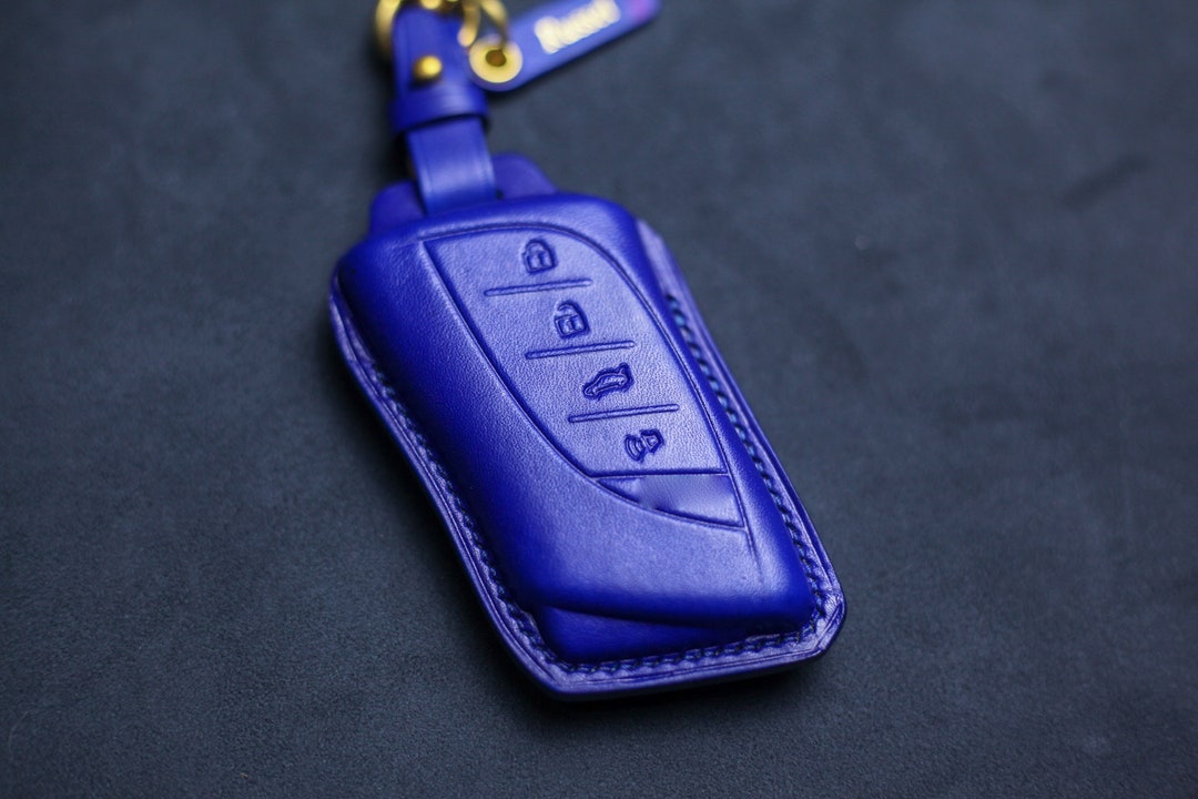 Leather Smart Key Fob Case for 2018-2021 Lexuss is 350 Ls 500, Ls 500h ...