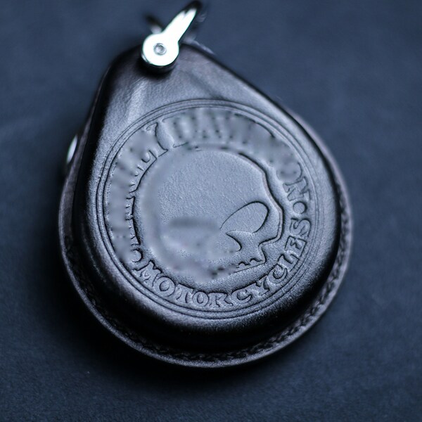Harley Leather Keychain - Etsy