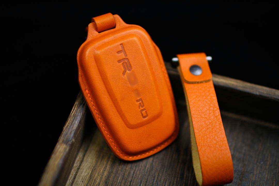 Leather Key Fob Cover for TRD Pro 2024 Tundra Keyless Case 2023 Remote ...