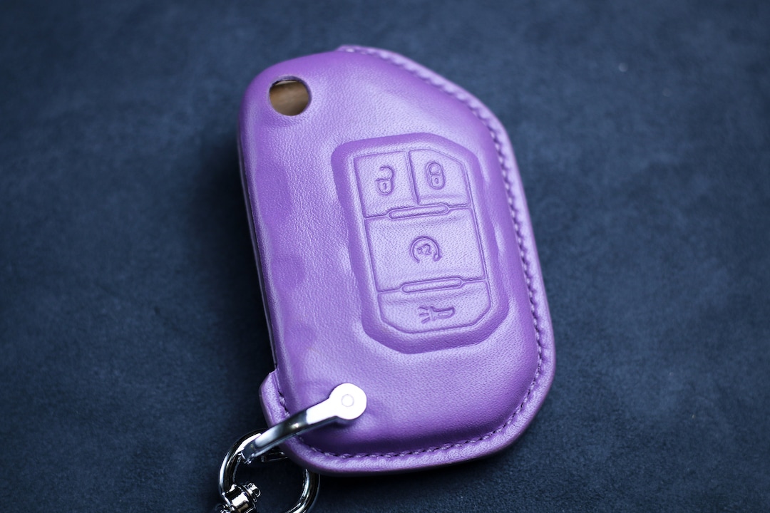 Cute Key Fob Cover Case Leather for Wrangler Gladiator JL Jlu Rubicon ...