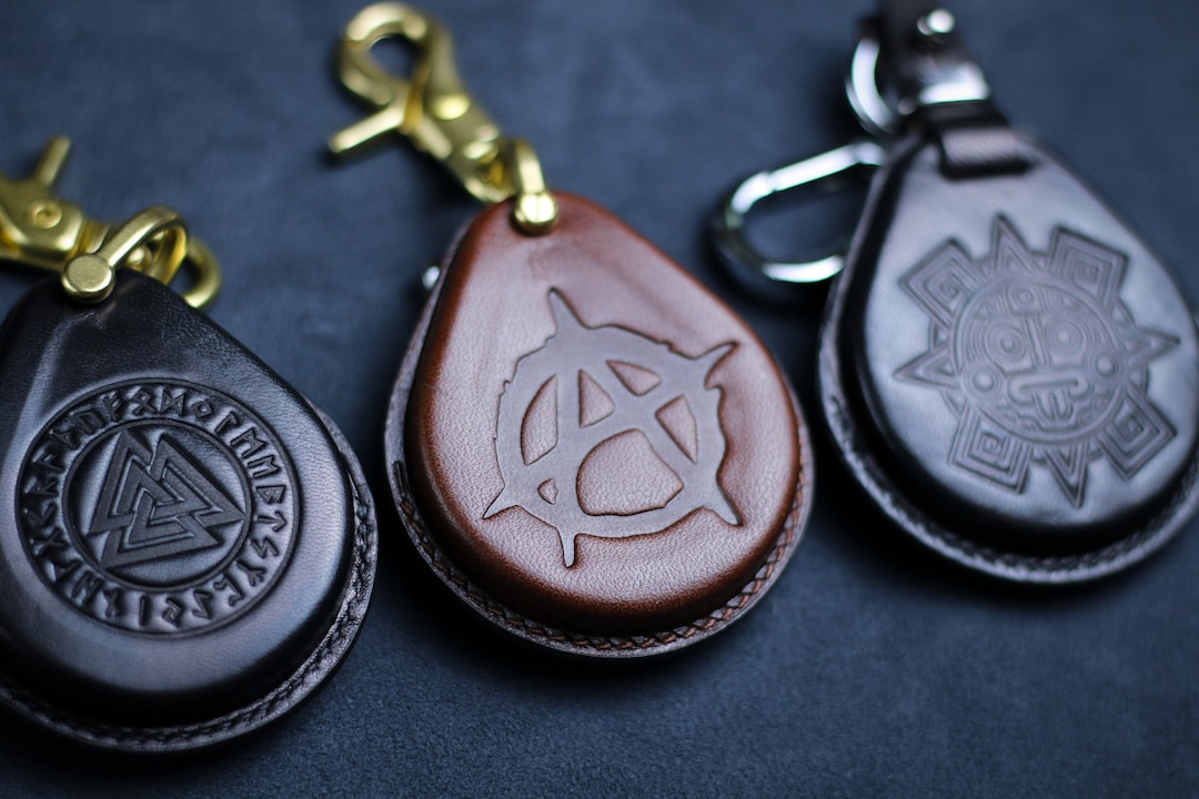 2025 Harley Key Fob Cover Leather Remote Case Keychain Handmade Vintage ...