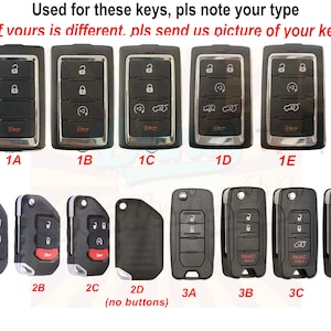 Wagoneer 2022 2023 Leather Key Fob Cover for 2021 Dodgee Cherokee Ramm ...