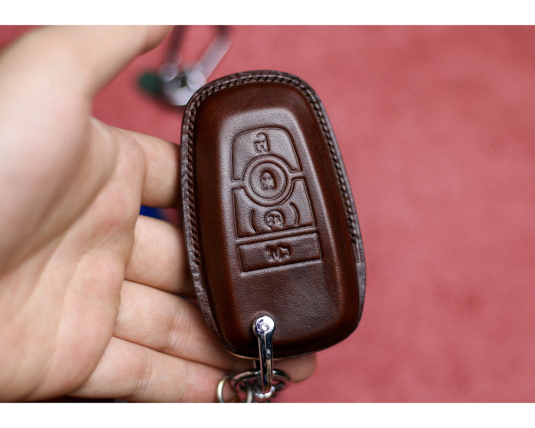 Leather Key Fob Cover for 2024 Bronco Logo Sport Ranger Gen 6 Bronco ...