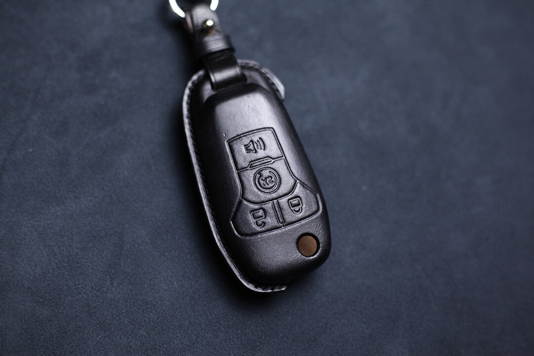 Cover Ford Flip Key 3 4 Buttons Leather Key Fob Cover Case Ford Bronco ...