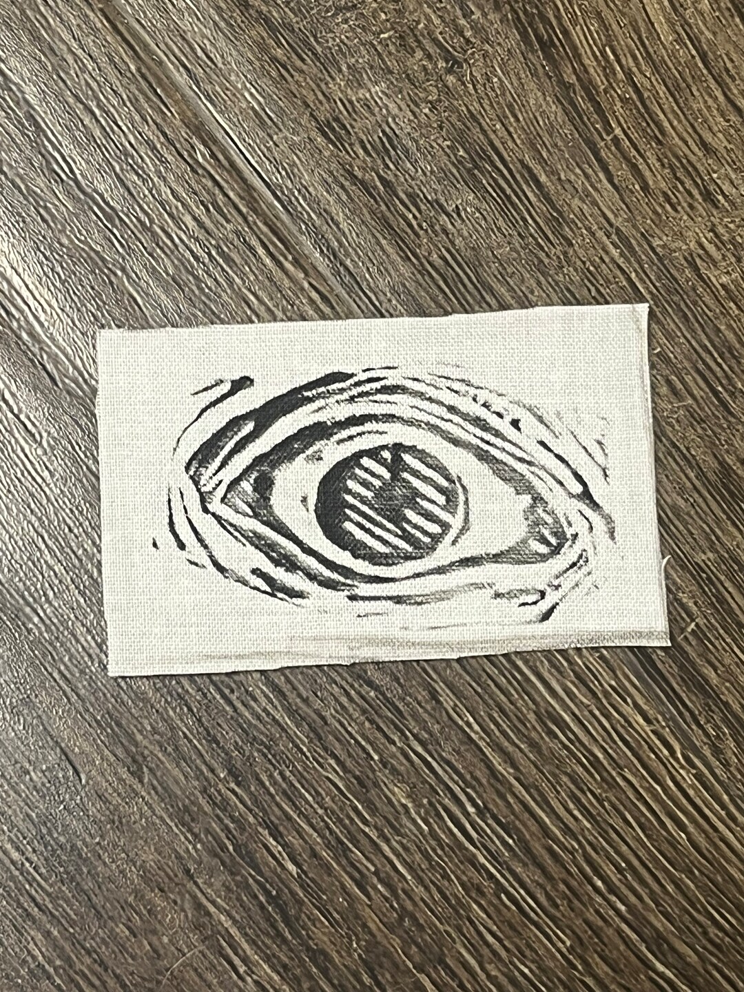 Eye Linocut Patch - Etsy