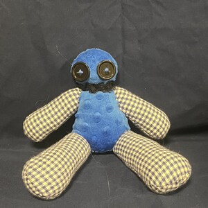 Medium Handmade Plushie Stuffed Animal Blue - Etsy