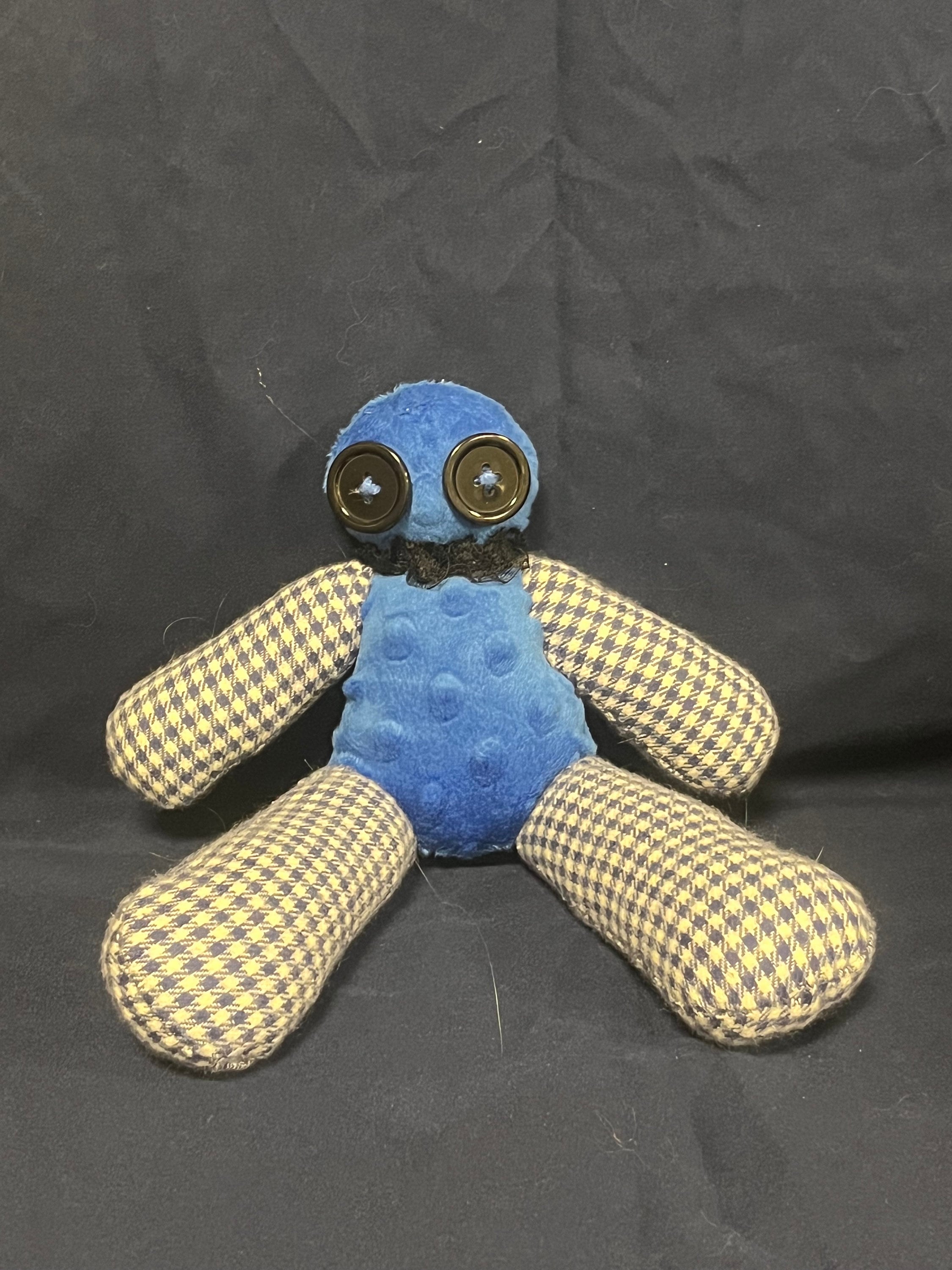 Medium Handmade Plushie Stuffed Animal Blue - Etsy