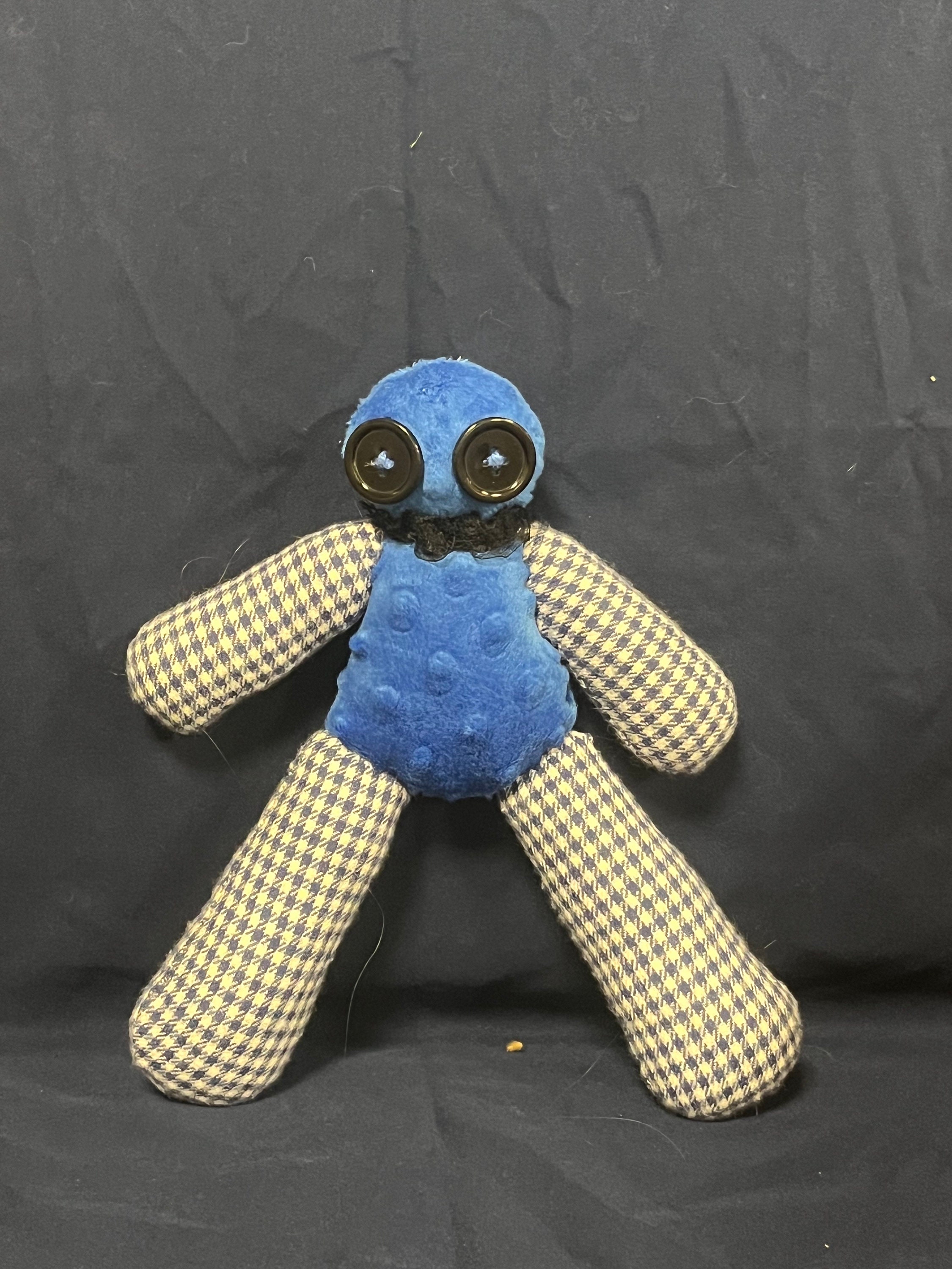 Medium Handmade Plushie Stuffed Animal Blue - Etsy