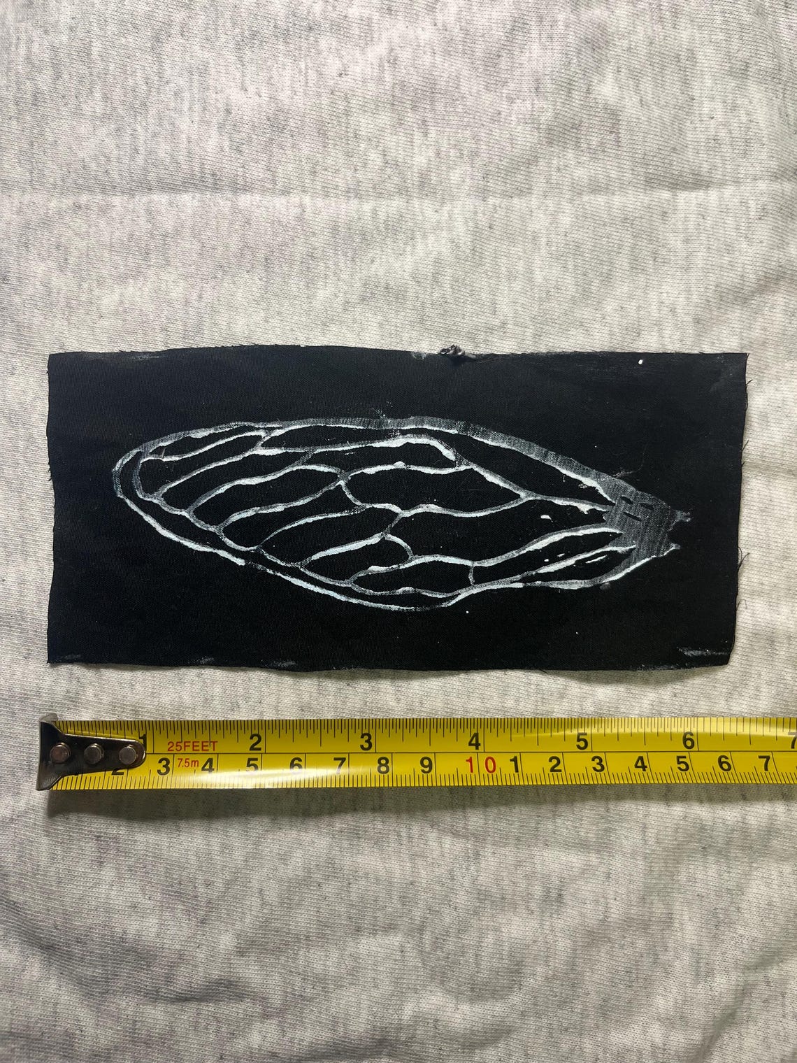 Cicada Wing Linocut Patch - Etsy