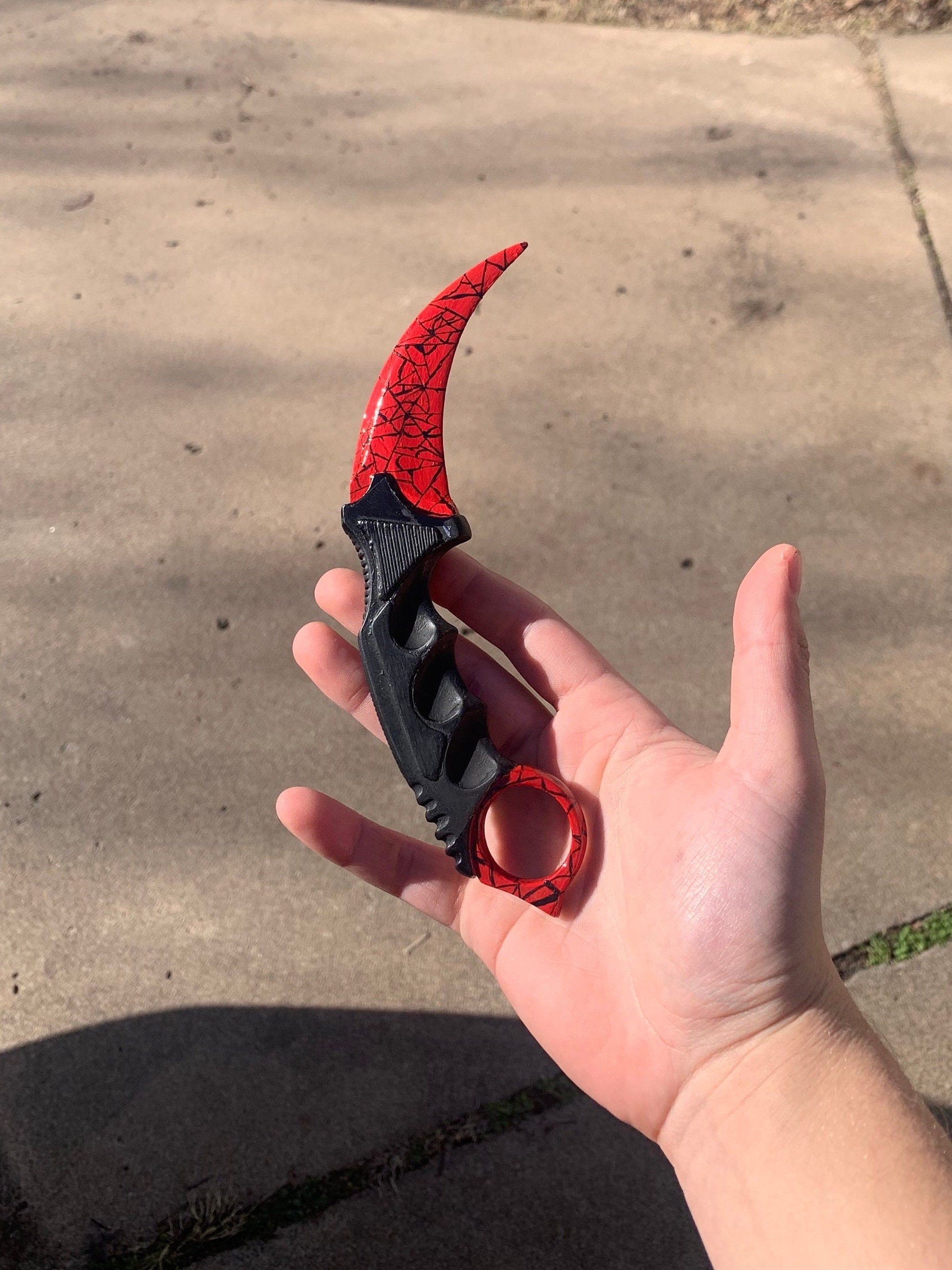 CS:GO Crimson Web Karambit - Etsy