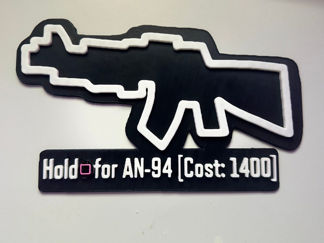 AN-94 Wall Buy Chalk Sign call of Duty Zombies Hold Square - Etsy