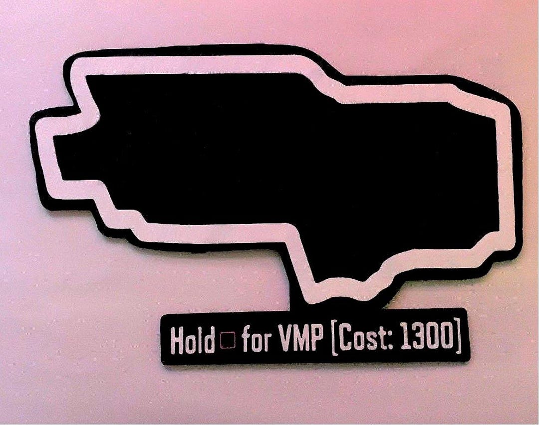 VMP Wall Buy Chalk Sign call of Duty Zombies Hold Square - Etsy